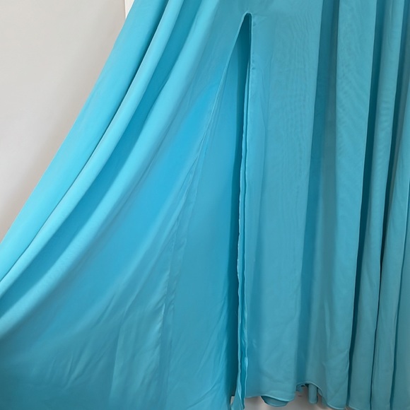 Bridess | Dresses | Baby Blue Sheer Gown | Poshmark